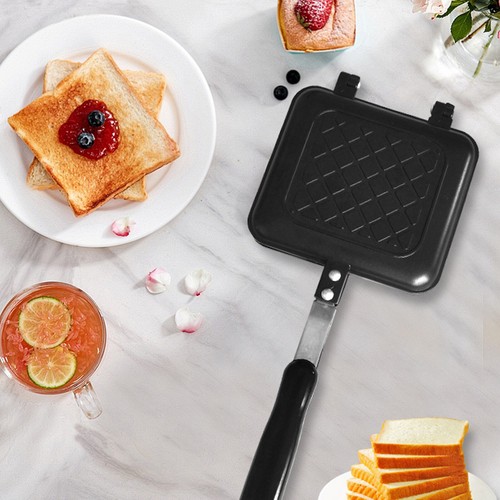Flip Grill Pan Aluminum Alloy Reversible Griddle Pan Non-stick Kitchen ...