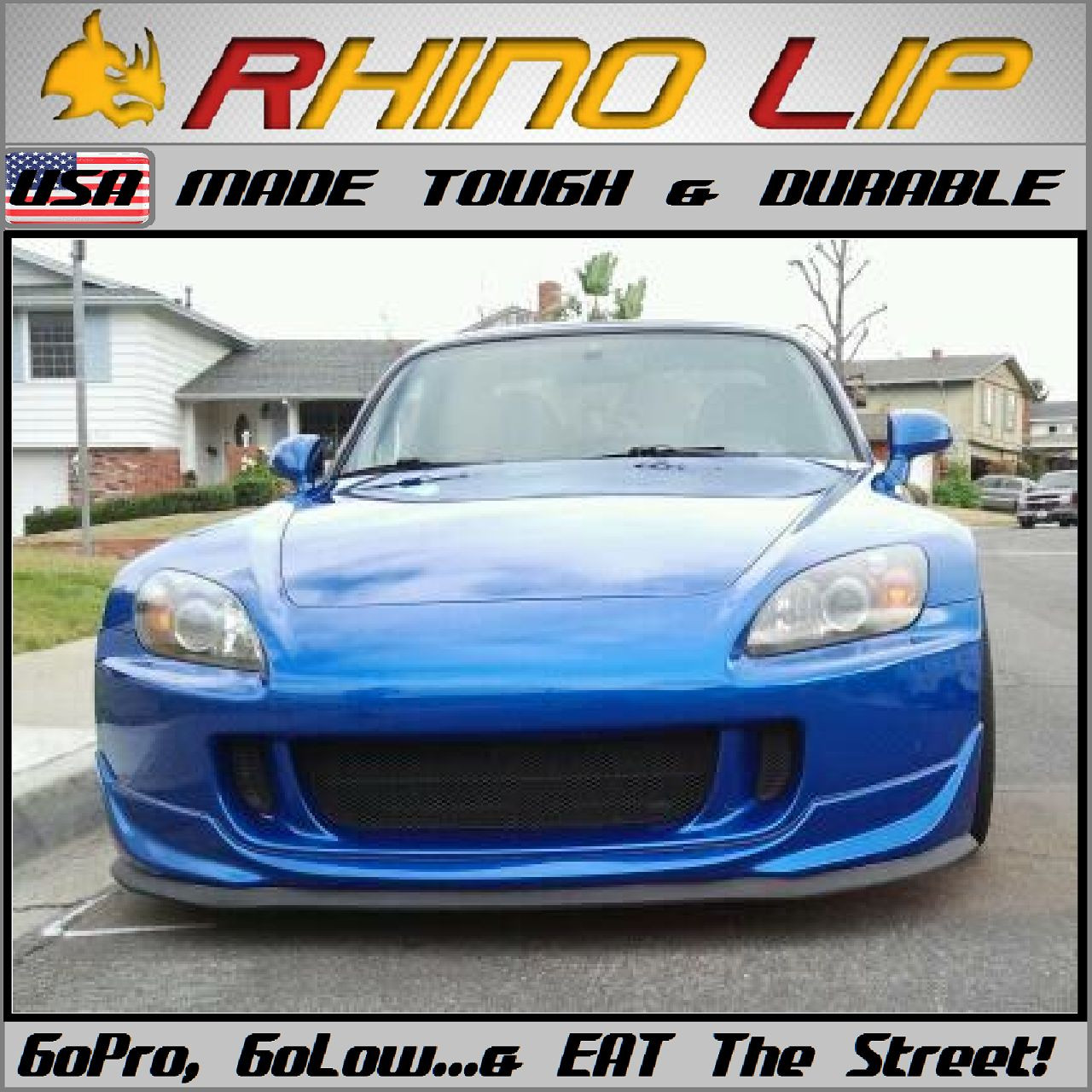Honda Racing S2K S2000 Universal Front Rubber Chin Lip Spoiler Splitter ...