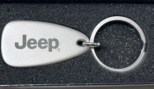 Jeep Keychain Silver w/ Red Light Metal Key Ring | eBay
