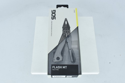 SOG Flash MT Multi-Tool Silver Black 7 Utility Tools Compact EDC 29-55 ...