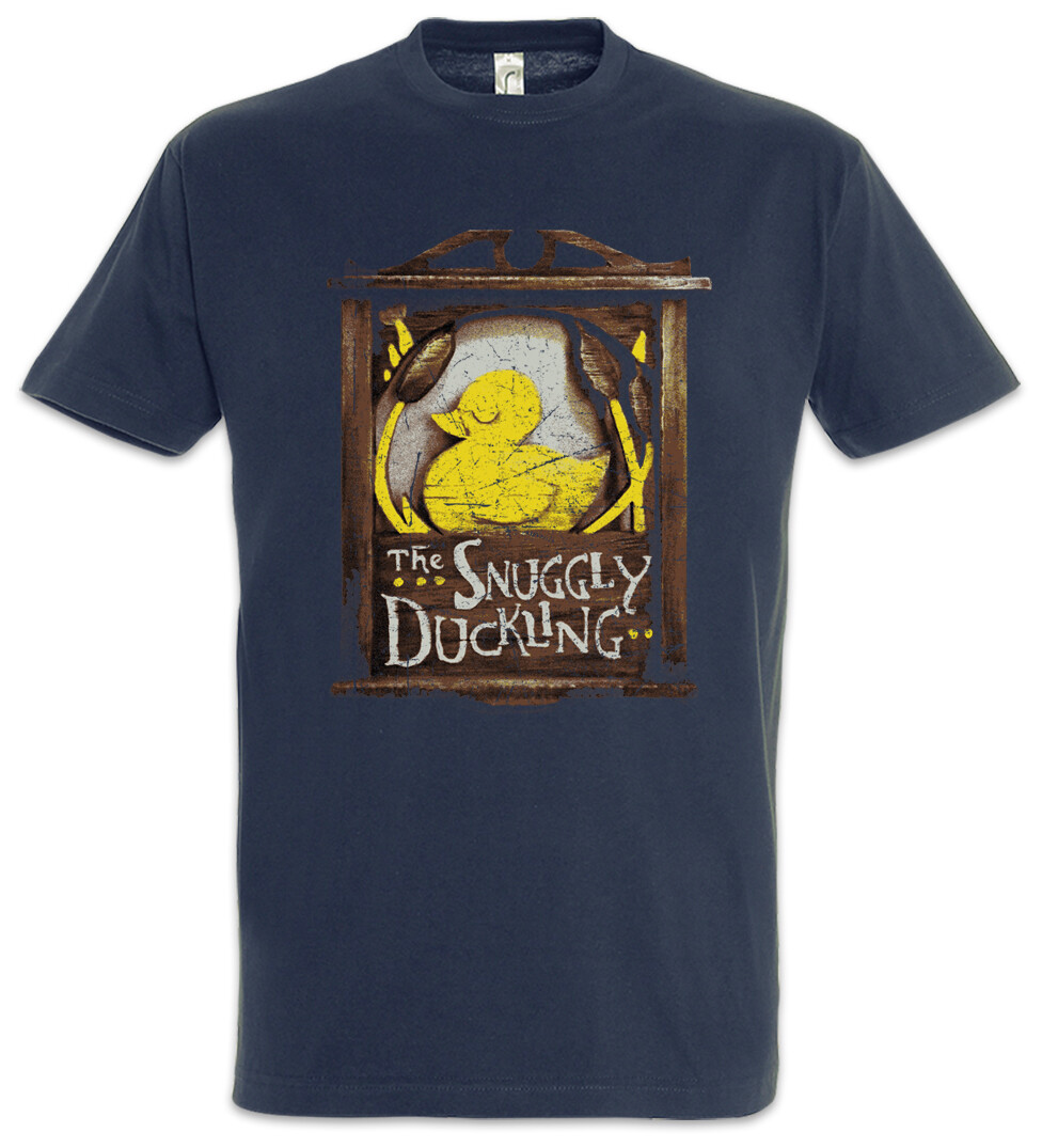The Snuggly Duckling T-Shirt Rapunzel Symbol Sign Company Logo Pub Bar ...