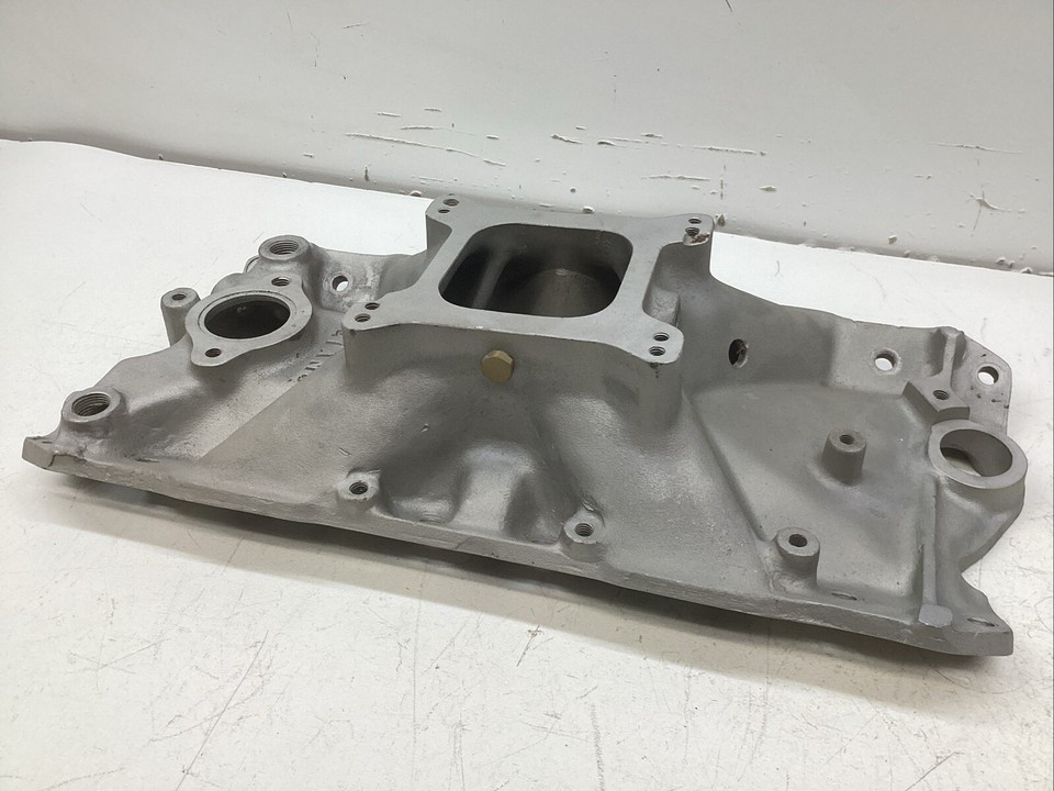 VINTAGE WEIAND 7546 CHEVROLET 350 SMALL BLOCK ALUMINUM HIGH RISE INTAKE ...