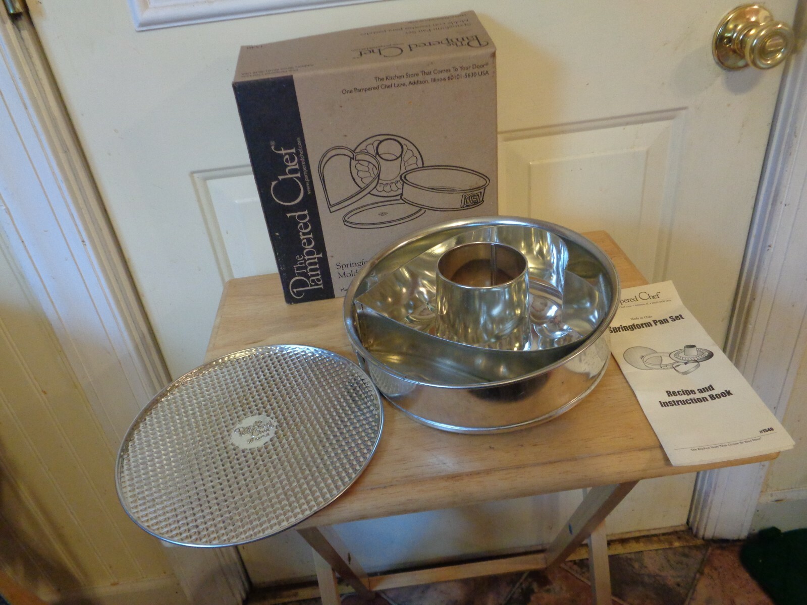 PAMPERED CHEF SPRINGFORM PAN SET #1540 HEART VALENTINE'S DAY INSERT | eBay