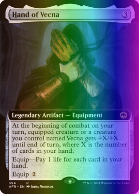 MTG Hand of Vecna (394/518) Adventures in the Forgotten Realms LP FOIL ...