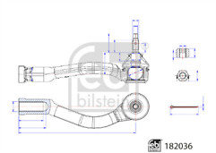 febi 182036 Tie Rod End for sale online | eBay UK