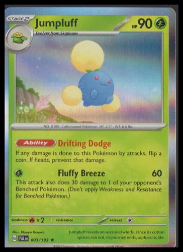 Pokemon Paldea Evolved #105/193 Jumpluff Holo | eBay