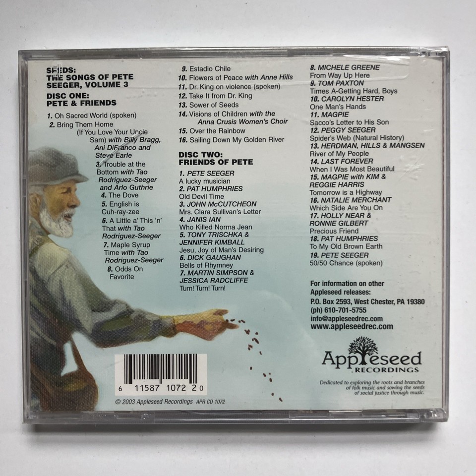 Seeds, the Songs of Pete Seeger, Vol. III by Pete Seeger (CD, 2003 ...