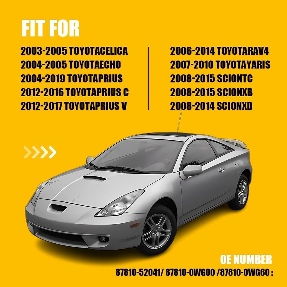 Rear View Mirror Inside Interior For Toyota Scion Prius RAV4 Yaris Echo ...