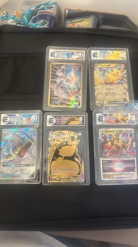 5 Graded Pokemon Card lot Cool Looking Cards With Awesome Graphic ...