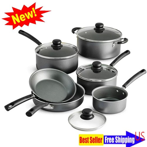 10-Piece Ceramic Non-stick Cookware Set Saucepan Saute Pan Dutch Oven ...