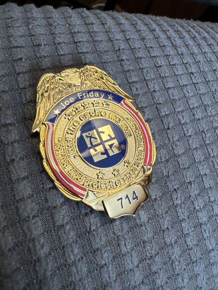 Commemorative Joe Friday badge Denver Col geo badge honors dragnet Tv ...