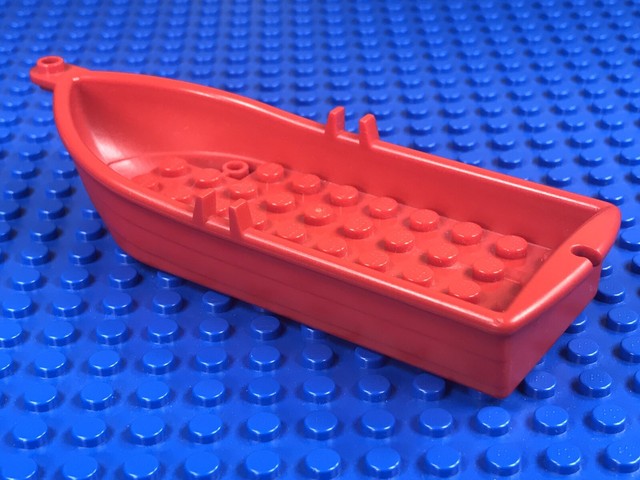 LEGO Red Row Boat w/ Oarlocks 2551 5 x 14 x 2 6263 6276 6247 A20 | eBay