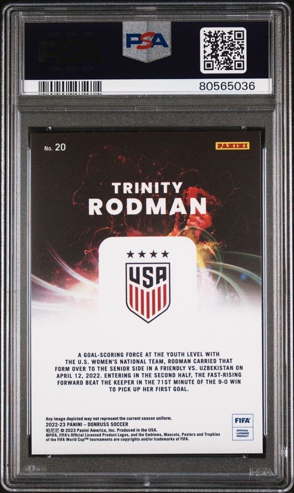 🇺🇸Trinity Rodman 22-23 FIFA Panini Donruss Soccer USWNT NIGHT MOVES #20 ...