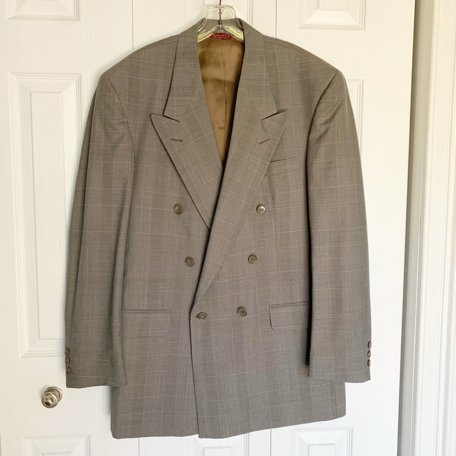 RARE VTG Mod 1967-1970 Double Breasted Suit Men’s 42R… - Gem
