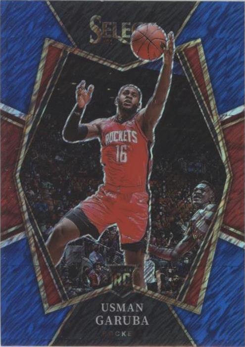 2021-22 Panini Select - Premier Level Usman Garuba #161 Blue Shimmer ...