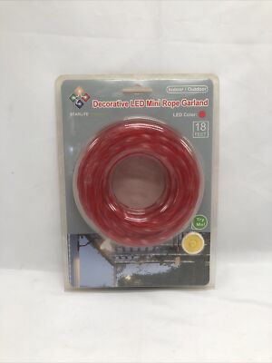 Starlite Red LED Mini Rope 18 Feet Brand New Sealed | eBay