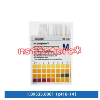 100PCS/Box New For Merck precision PH test paper 0-14 1.09535.0001 ...