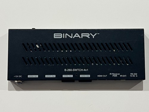 Binary 4K Ultra HD HDMI Switch B-260-SWTCH-4x1 --- *No Power Cord* | eBay