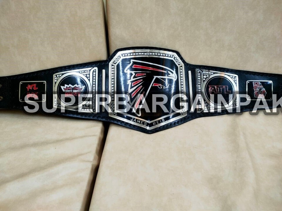 New Customise Atlanta Falcons championship belt Leather Strap | eBay