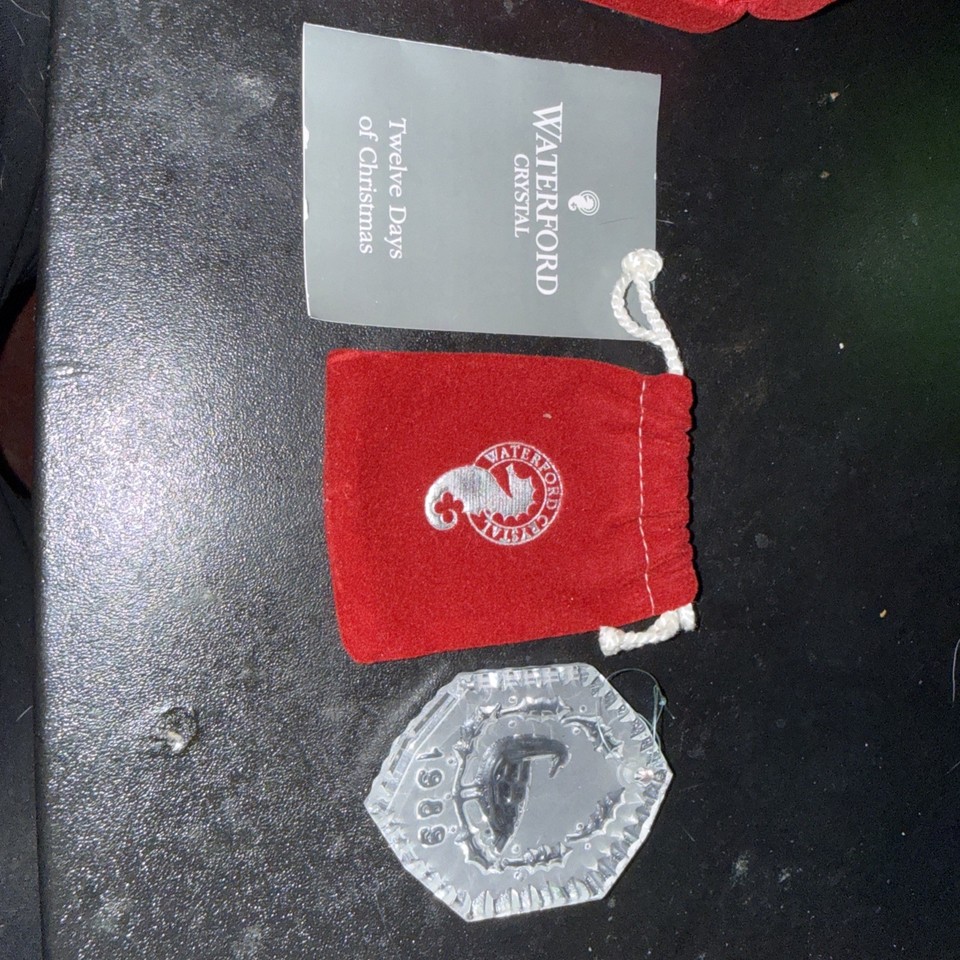 Vintage 1989 Waterford Crystal Ornament 12 Days of Christmas Six Geese A Laying | eBay