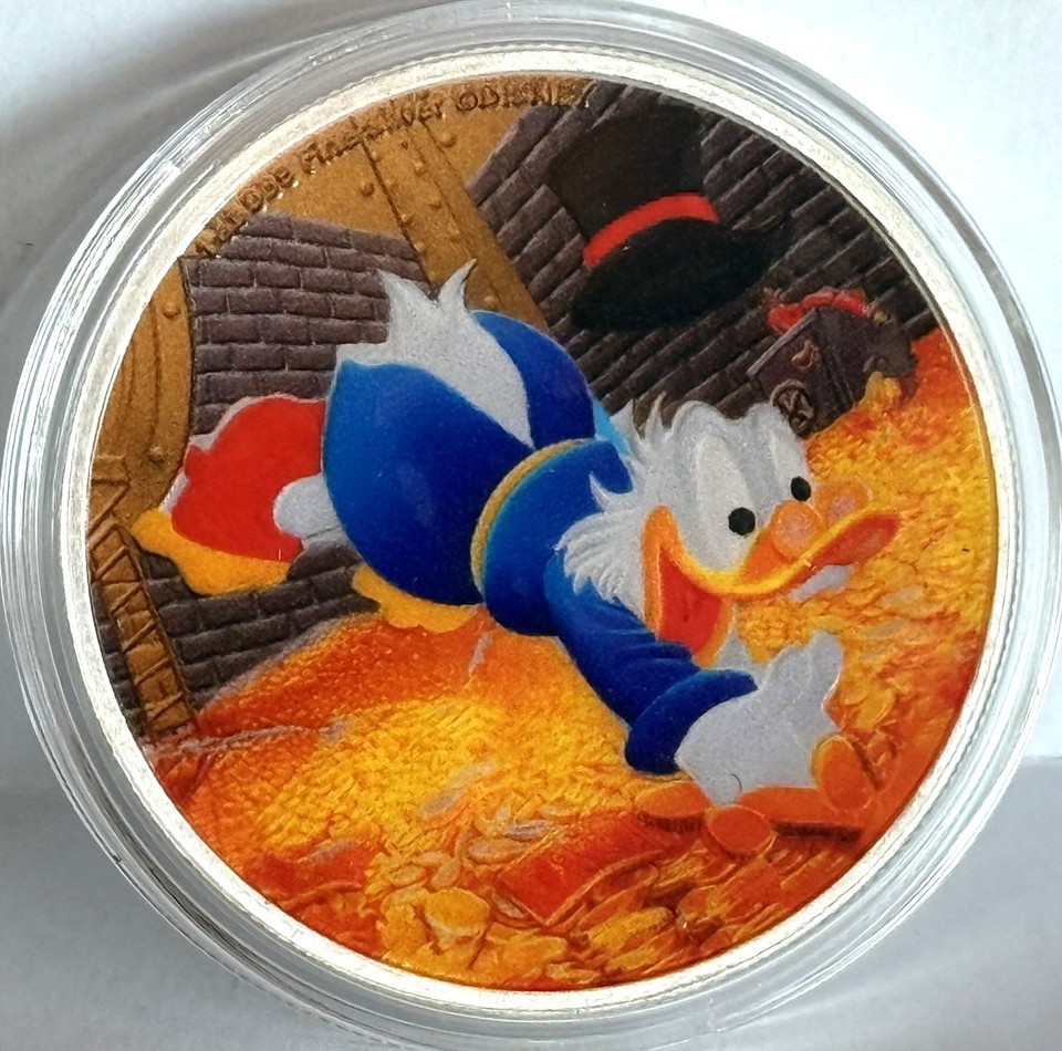 Niue 2025 Scrooge McDuck 1 oz Silver Coin Ducktales Treasure of the ...