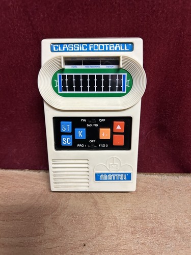 Vintage Style Mattel Electronic Football Handheld Game Retro 1970s ...