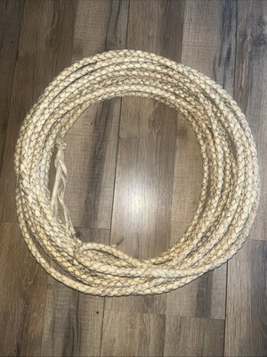 4 Plait Braided Rawhide Rope Riata Reata Lariat Lasso Vaquero 50ft | eBay
