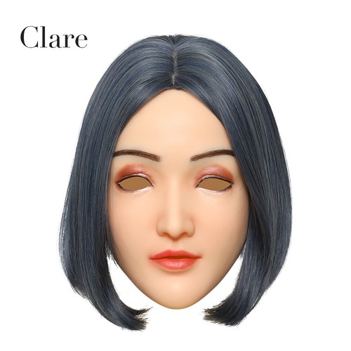 Minaky Realistic Silicone Female Face Mask Full Mask for Drag Queen ...
