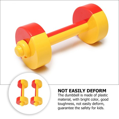 1 Pair Plastic Dumbbells Ergonomic Children Sports Fitness Barbells ...