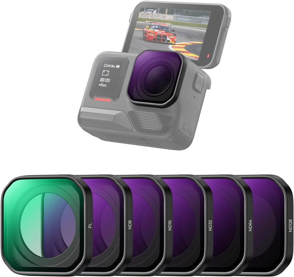 K&F CONCEPT PL ND Filter Set Neutral Density Polarizing for Insta360 ...