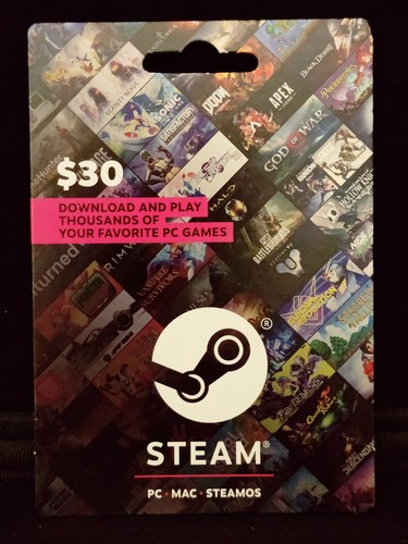 Steam Gift Card Pc Prepaid $30 | eBay