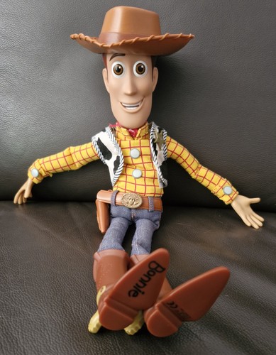 WORKING DISNEY TOY STORY WOODY DOLL WITH HAT AND TALKING PULL STRING ...
