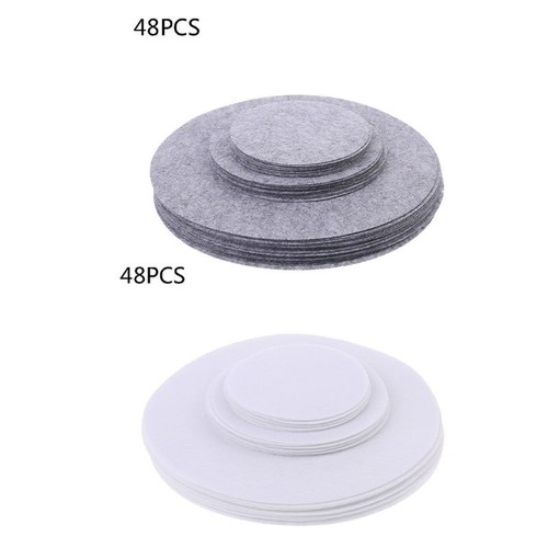 Set of 48 Soft Felt Plate Dividers 3 Sizes Pan Separator Pads Cookware ...