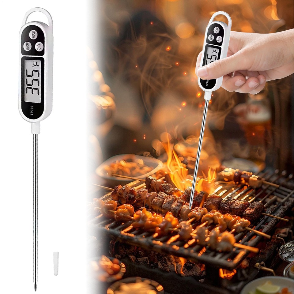 Thermograph Digital Digital Meat Thermometer, Rechargeable Instant Read ...