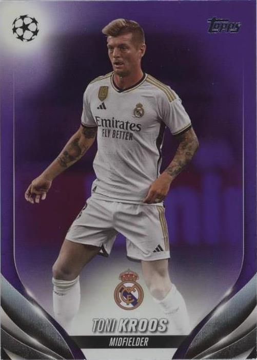 2023-24 Topps UEFA Club Competitions - Toni Kroos #180 Purple Foil /299 ...