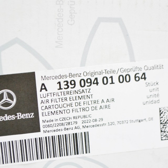 MERCEDES-BENZ CLA C118 Air Filter Element A1390940100 GENUINE for sale ...