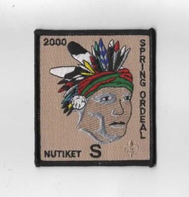 OA Tutelo Lodge 161 2000 Spring Ordeal Nutiket BLK Bdr. BRMC 599 ...