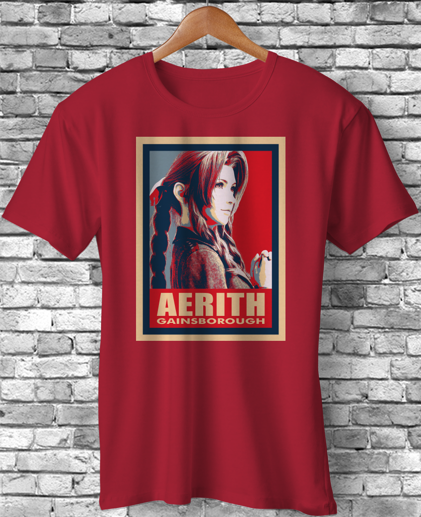 Aerith Funny Game Gift Final Fantasy VII Remake Squall Barret T-Shirt ...