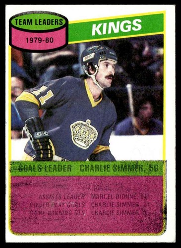 1980-81 Topps Charlie Simmer Los Angeles Kings #171 | eBay