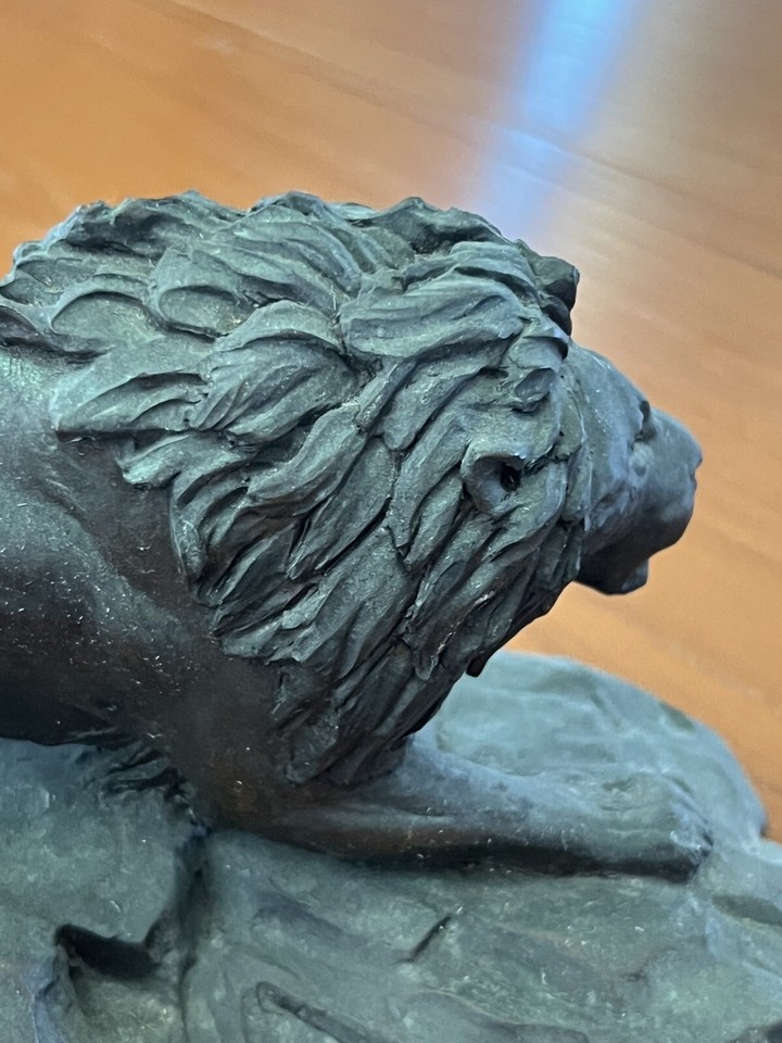 Robert Glen Bronze Lion Signed Art Sculpture Statue 12” Stalking Prowl Hunt | eBay