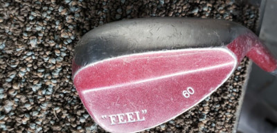 37.25 IN FEEL GOLF 60 DEG GOLF CLUB MAROON LOB WEDGE W PAINT LOSS sp | eBay