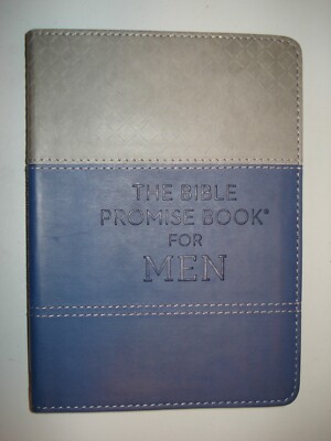 BIBLE PROMISE BOOK FOR MEN, Two-Tone Imitation Leather, Silver Gilded ...