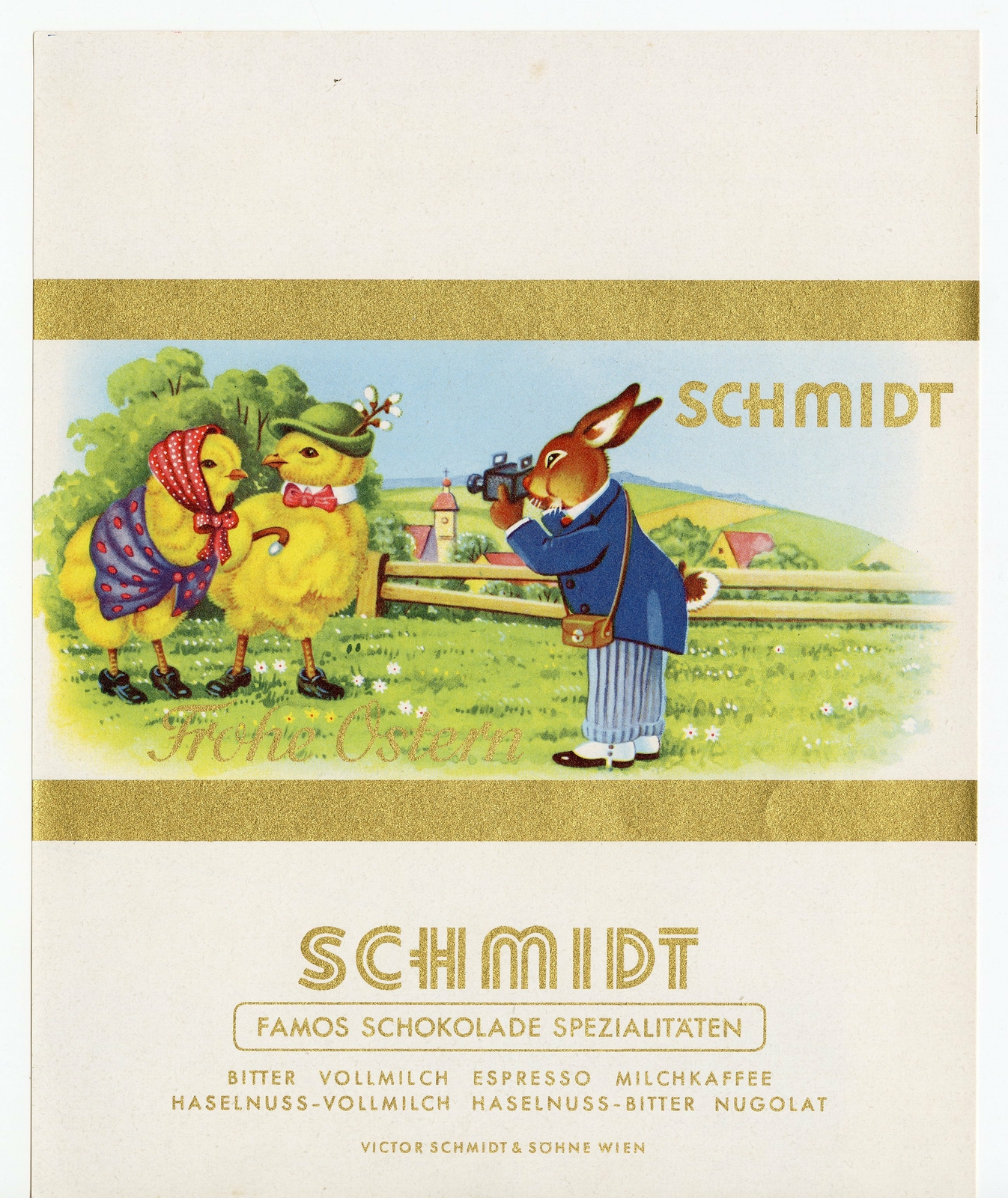 Vintage Unused Schmidt Easter Chocolate Label || Chicks, Bunnies | eBay