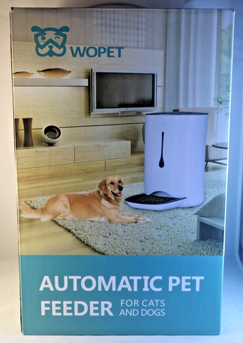 WOPET AUTOMATIC PROGRAMMABLE PET FEEDER FOR DOGS & CATS USB LARGE ...
