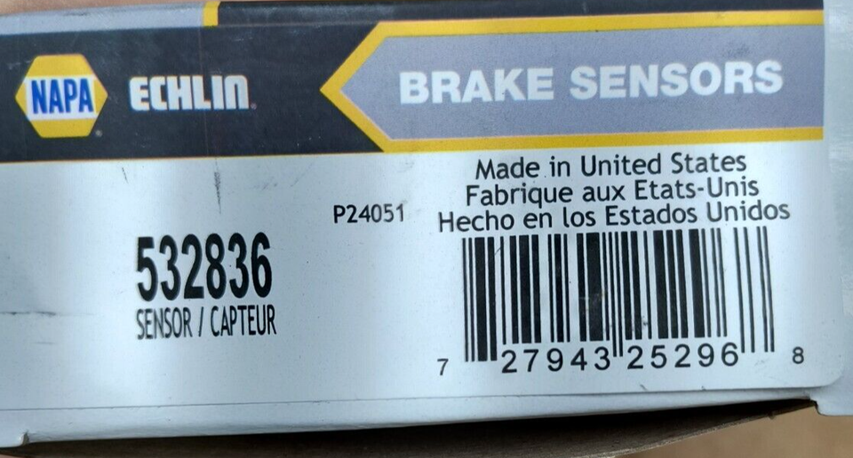 Napa 532836 Front ABS Wheel Speed Sensor 2002-2008 Mini Cooper | eBay