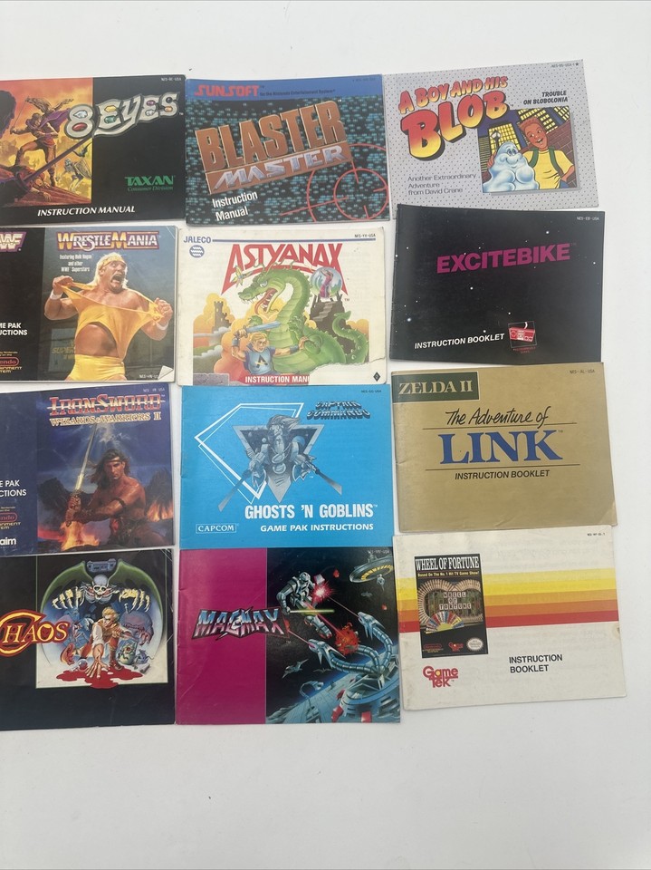 NES Game Manuals (Pick & Choose) | eBay