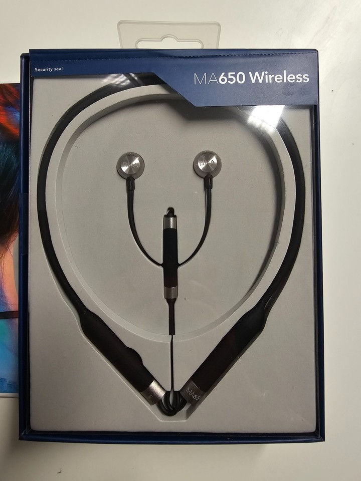 RHA MA650 Wireless Bluetooth Headphones Black Silver New Sealed in ...