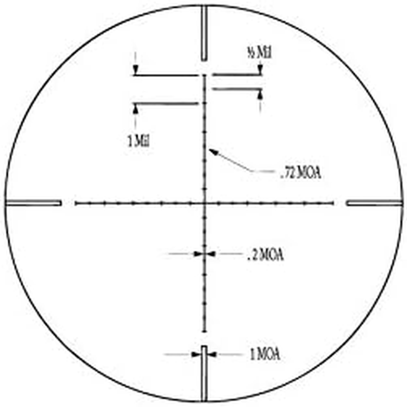 6-25X56 35Mm Long Range Riflex 40Mm Illuminated Mildot Bar ...