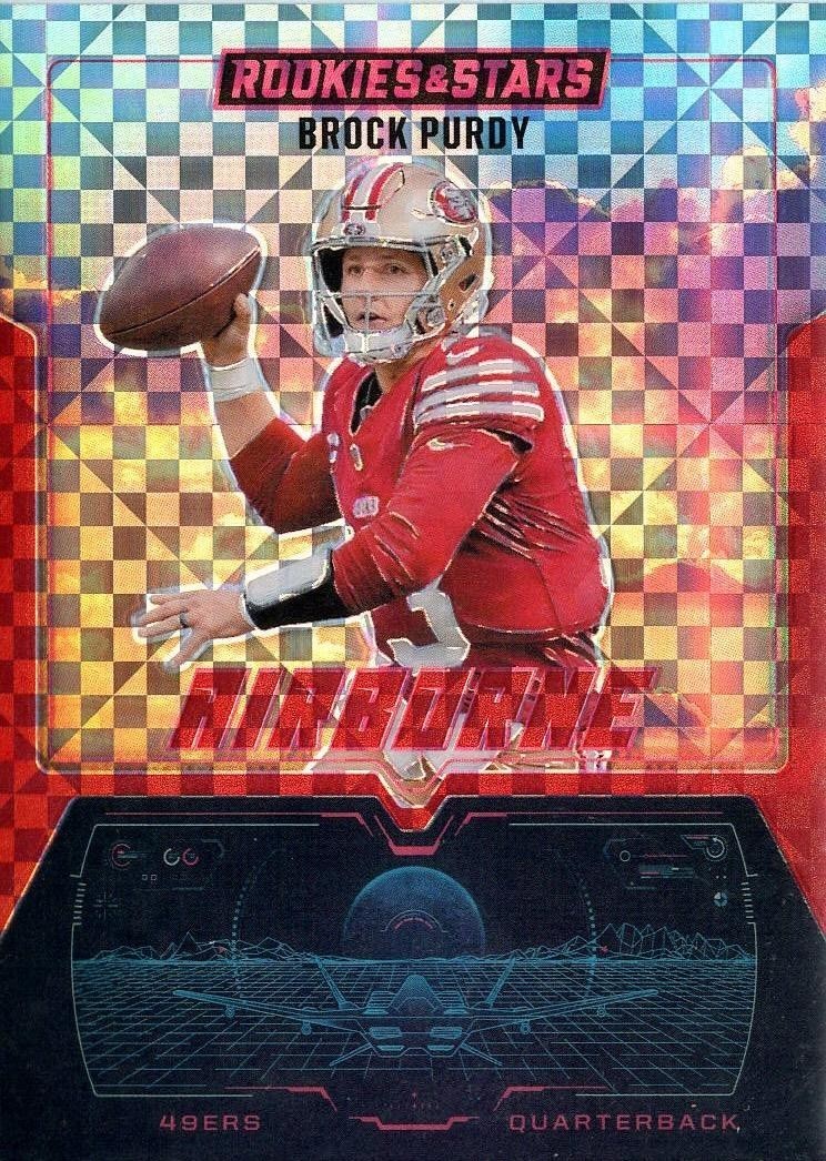 2025 Panini Rookies & Stars - Airborne Brock Purdy #21 Red Plaid for ...