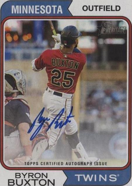 2023 Topps Heritage - Real One Autographs Byron Buxton #ROA-BB (AU) for ...